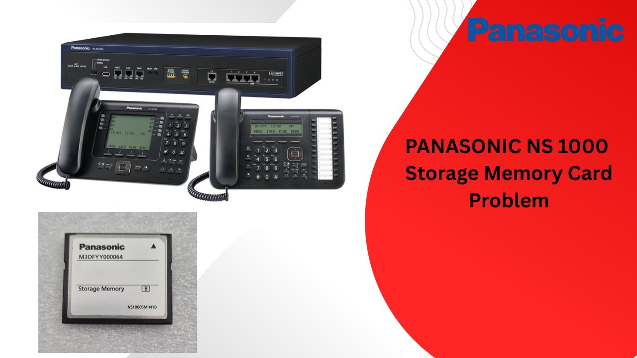 Panasonic NS 1000 Storage Memory Card Problem - YouTube