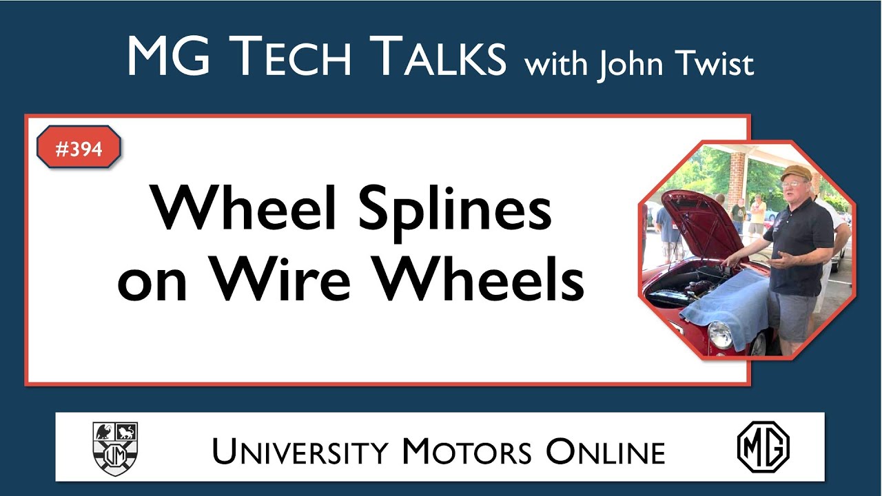 394 MG Tech | Wheel Splines on Wire Wheels - YouTube