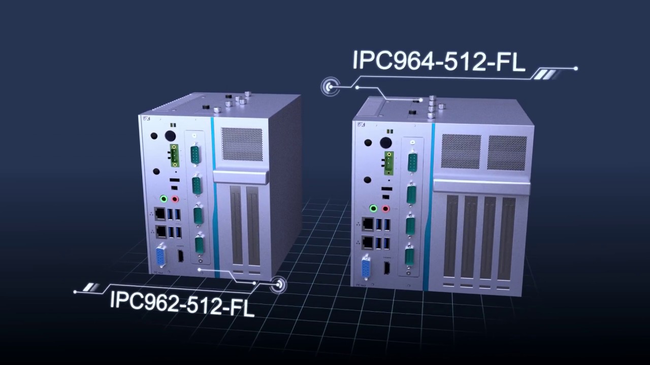 Axiomtek's IPC964-512-FL & IPC962-512-FL- Fanless Barebone System with Modular Design - YouTube