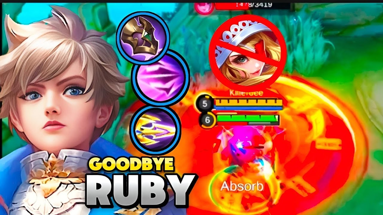 GOODBYE PURE LIFESTEAL RUBY!!THIS NEW DYRROTH BUILD WILL MAKE HIM META AGAIN #mobilelegends ...