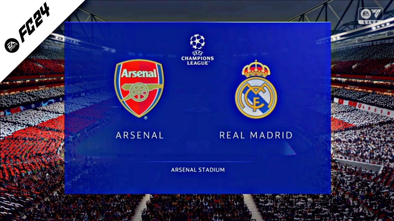 Arsenal Vs Real Madrid UCL Quaterfinal First Leg - YouTube