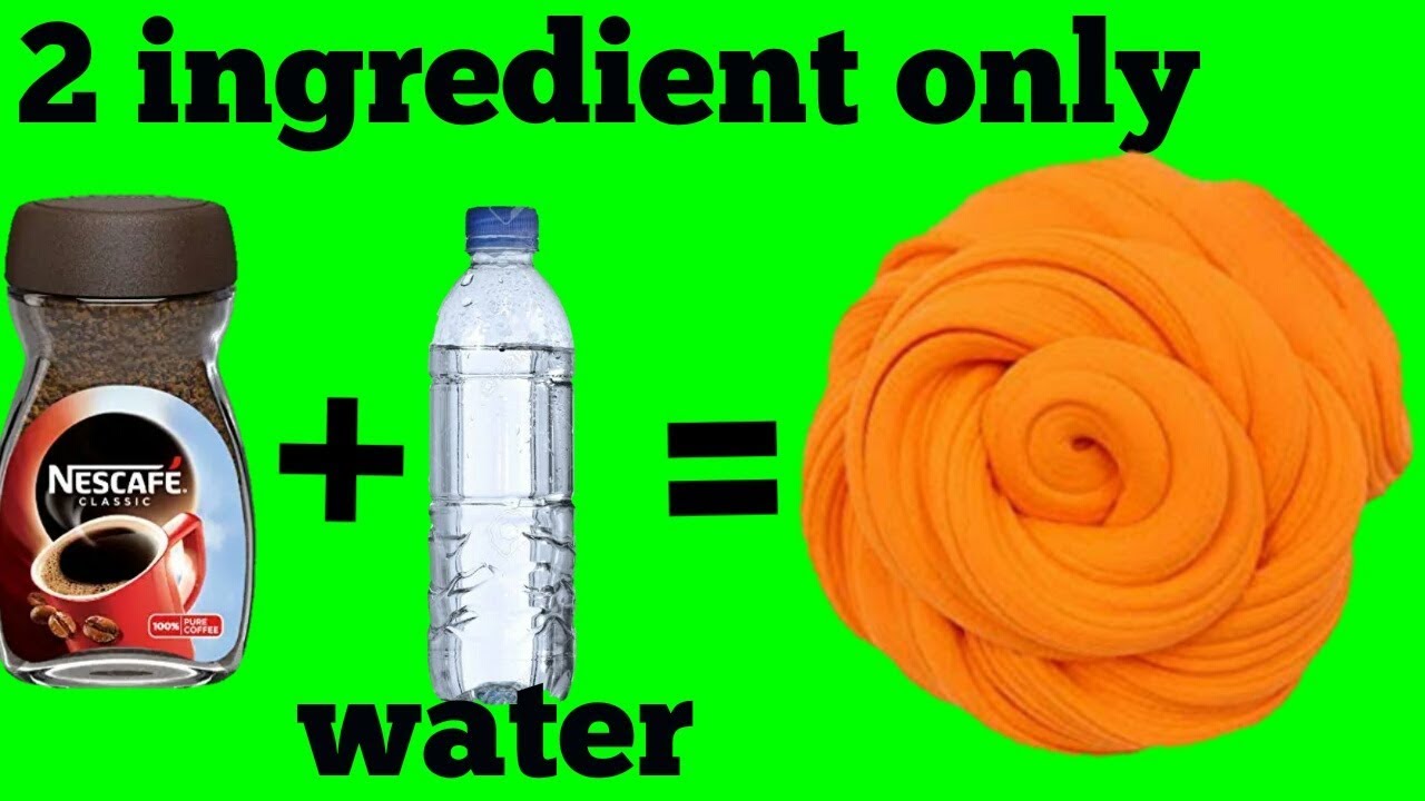 COFFEE SLIME | How to make slime with the help of water | No BORAX ...