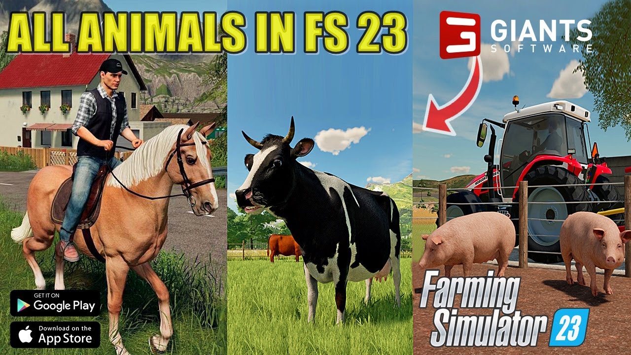 ALL ANIMALS IN FS 23 👉NEW SCREENSHOTS Farming Simulator 23 by GIANTS ...