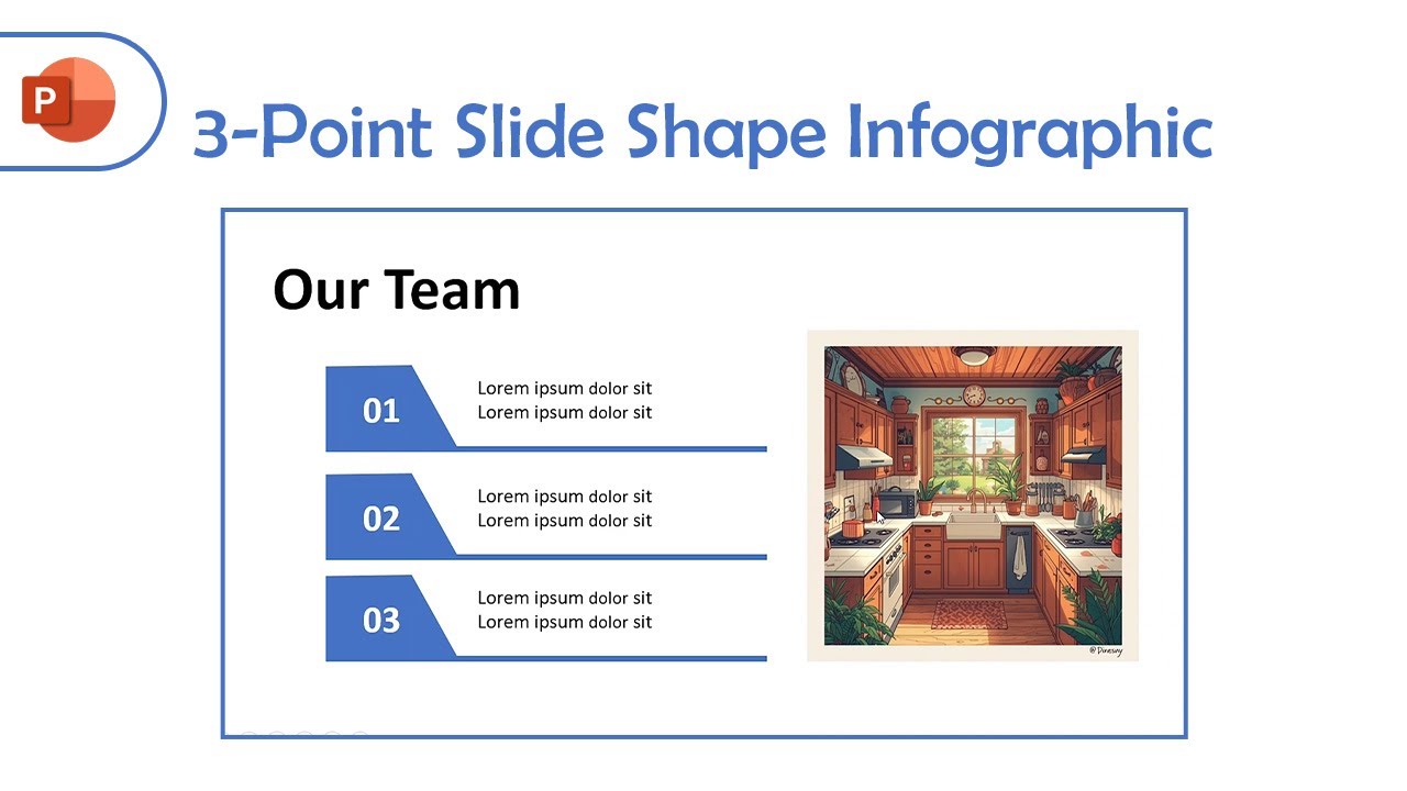 How to Create a 3-Point Slide Shape Infographic in PowerPoint - YouTube
