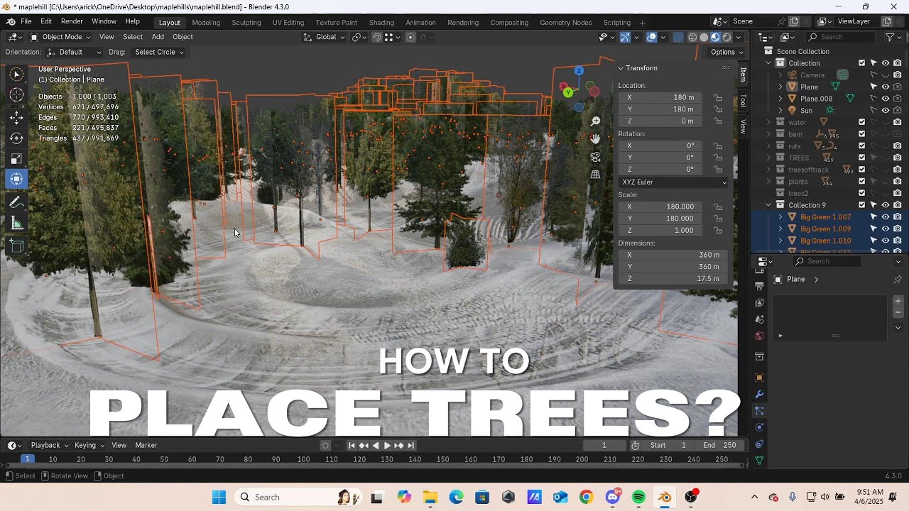 how to place trees in mx bikes - YouTube