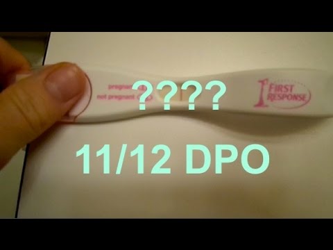 11/12 DPO Live Pregnancy Test - YouTube