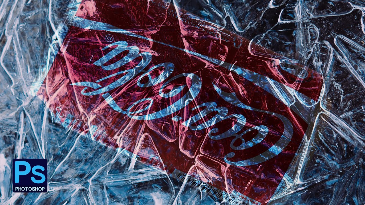 Photoshop tutorial How to create images frozen in ice - YouTube
