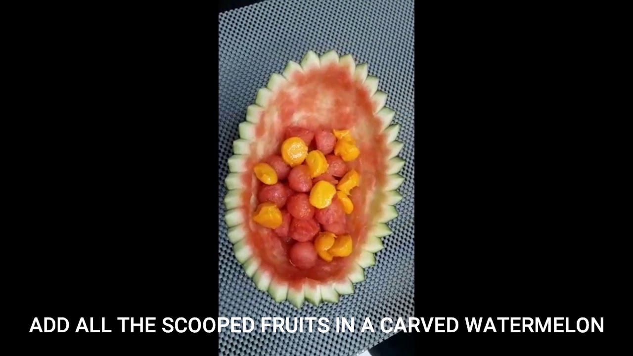 COLOURFUL SCOOPED FRUIT SALAD! A VERY INNOVATIVE AND TASTY WAY TO EAT ...
