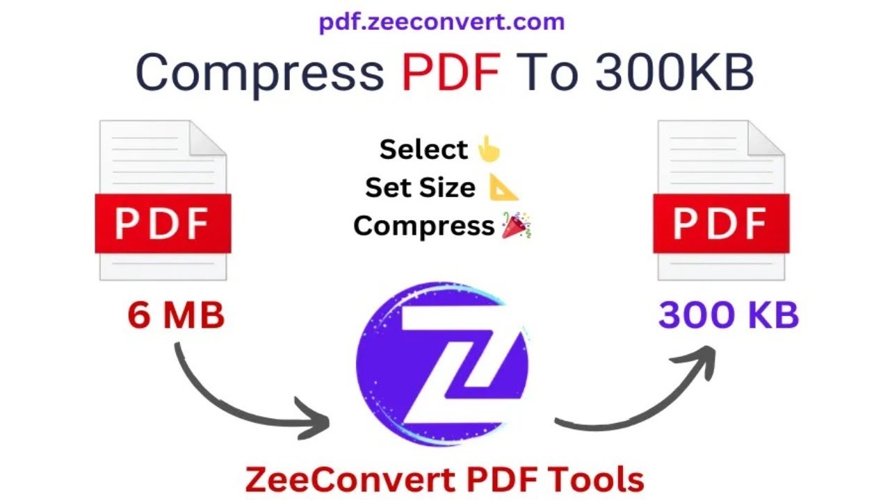 Compress PDF To 300KB - Reduce PDF File Size Online - YouTube