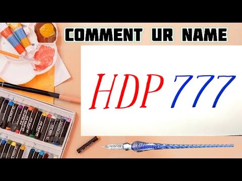 HPD 777 Name Signature Calligraphy Status | How to Draw, Cursive ...
