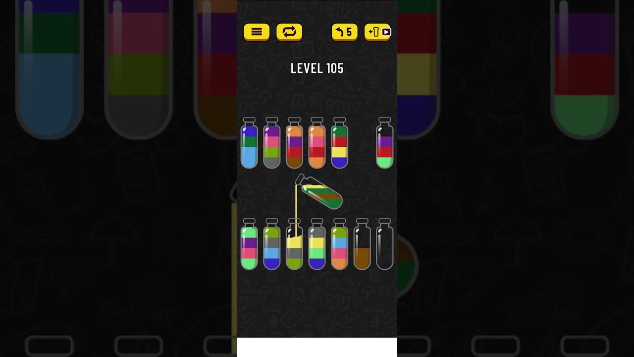 soda sort puzzle level 105 - YouTube