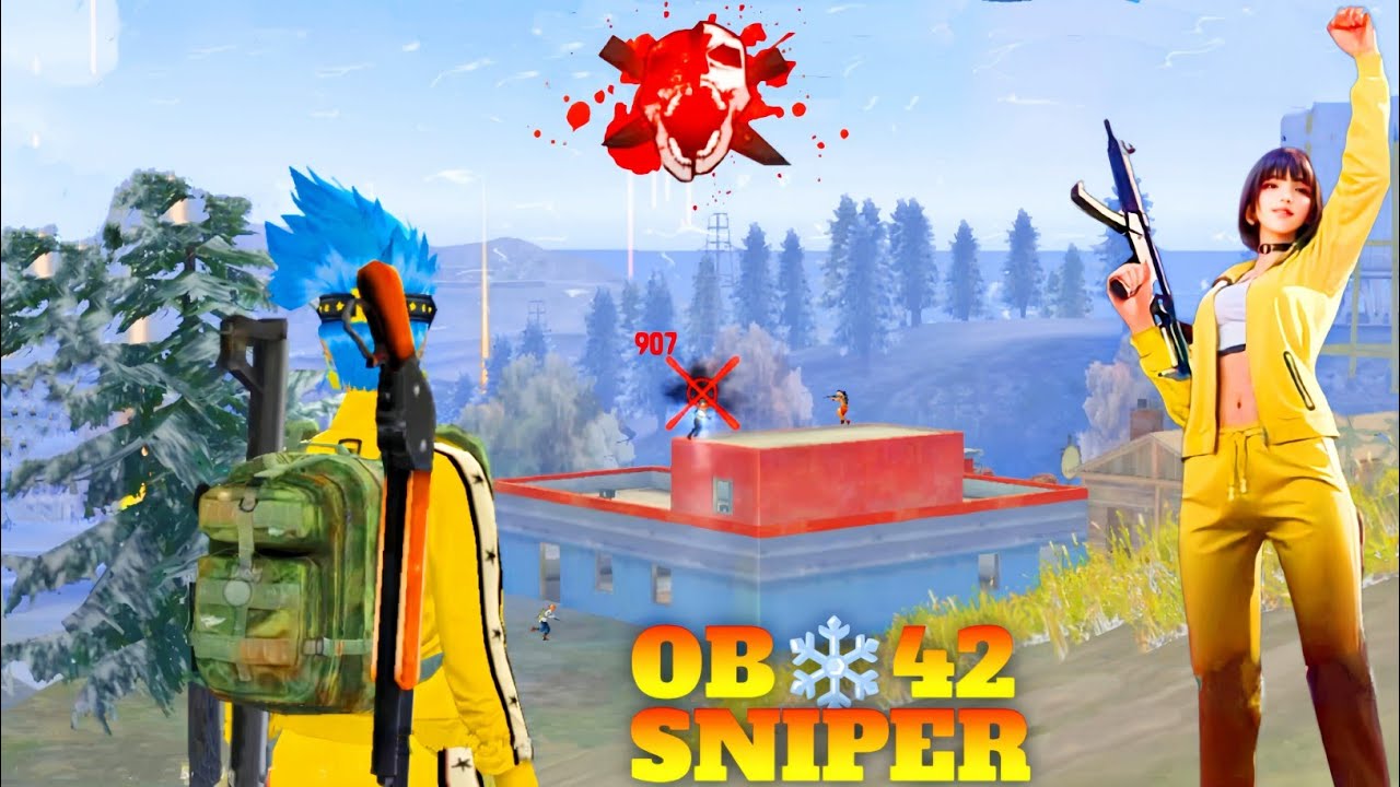 OB42 UPDATE WINTERLAND DOUBLE SNIPER SOLO VS SQUAD GARENA FREE FIRE ...