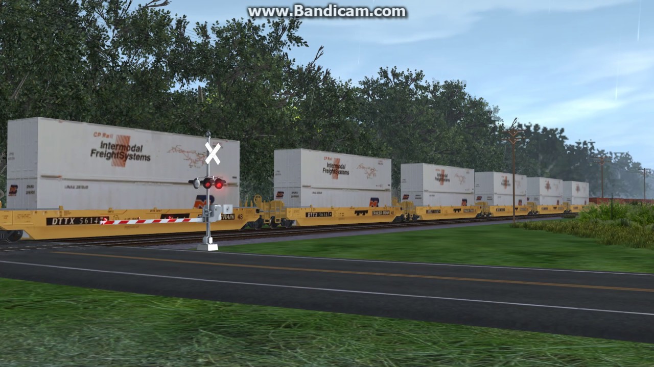 trainz 12 CSX Intermodal moving quick through Montivideo Rd. - YouTube