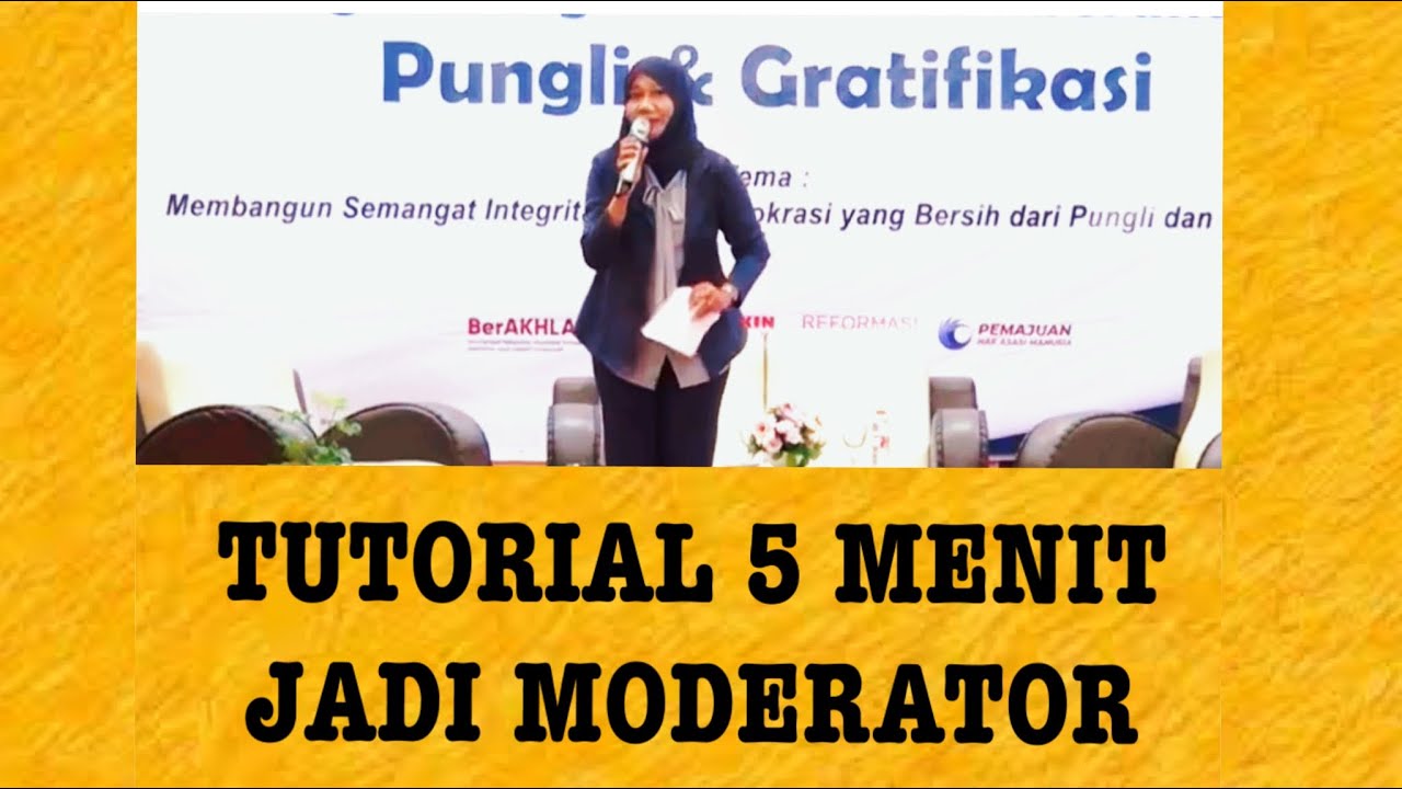 TUTORIAL 5 MENIT MENJADI MODERATOR ACARA DIALOG INTERAKTIF # ...