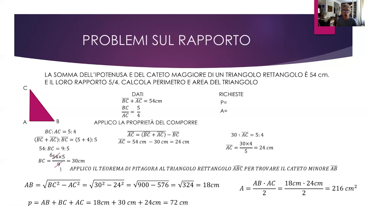Applicazione delle proprietà delle proporzioni ai problemi geometrici ...