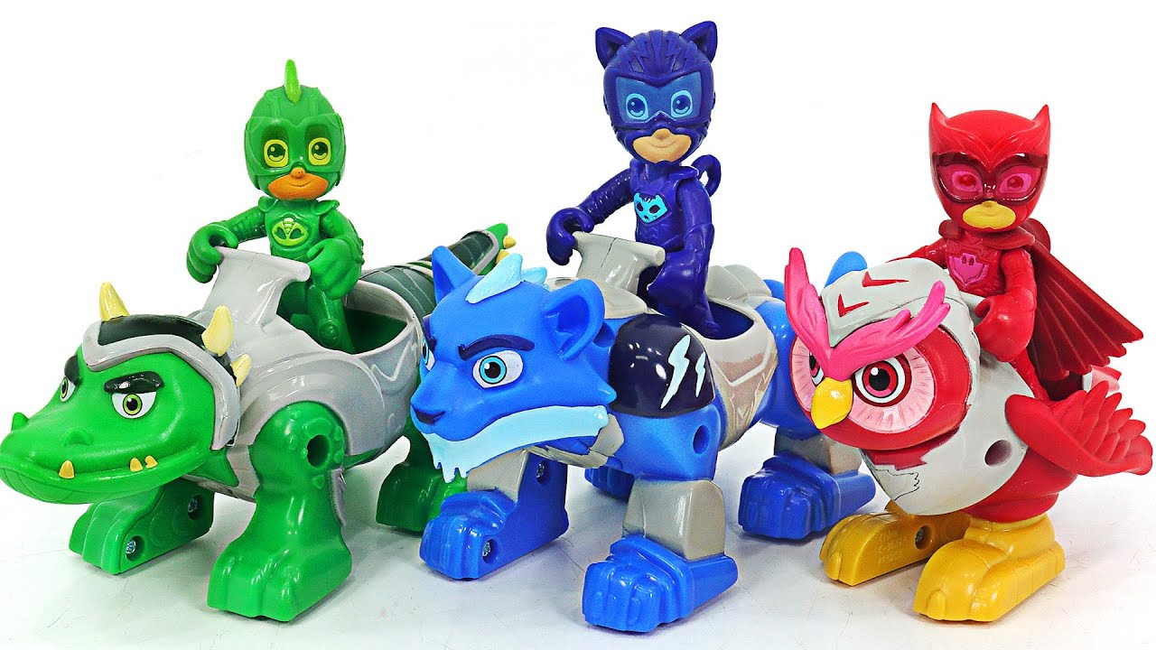 PJ Masks Animal Power Hero Animal Trio! Go! Defeat the villains ...