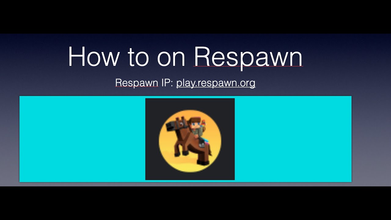 How to: Respawn Minecraft server - YouTube