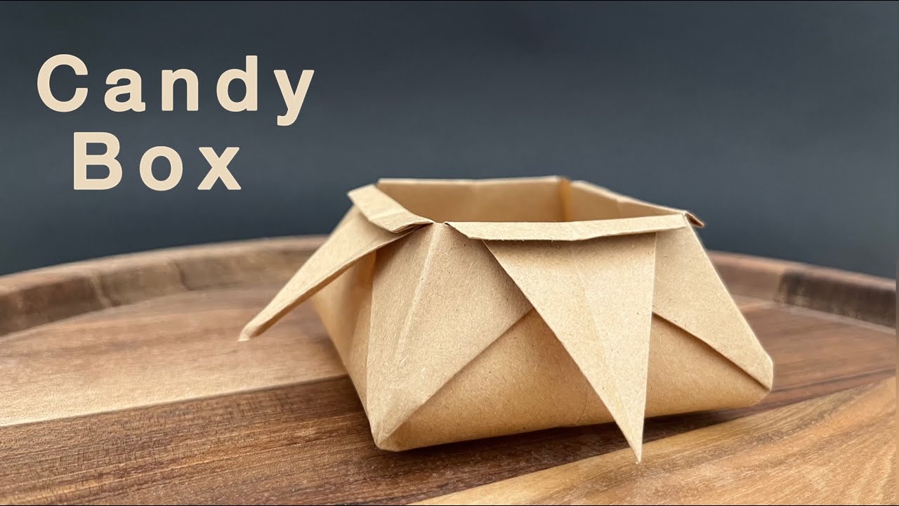 How to make an origami Candy box | DIY paper box - YouTube