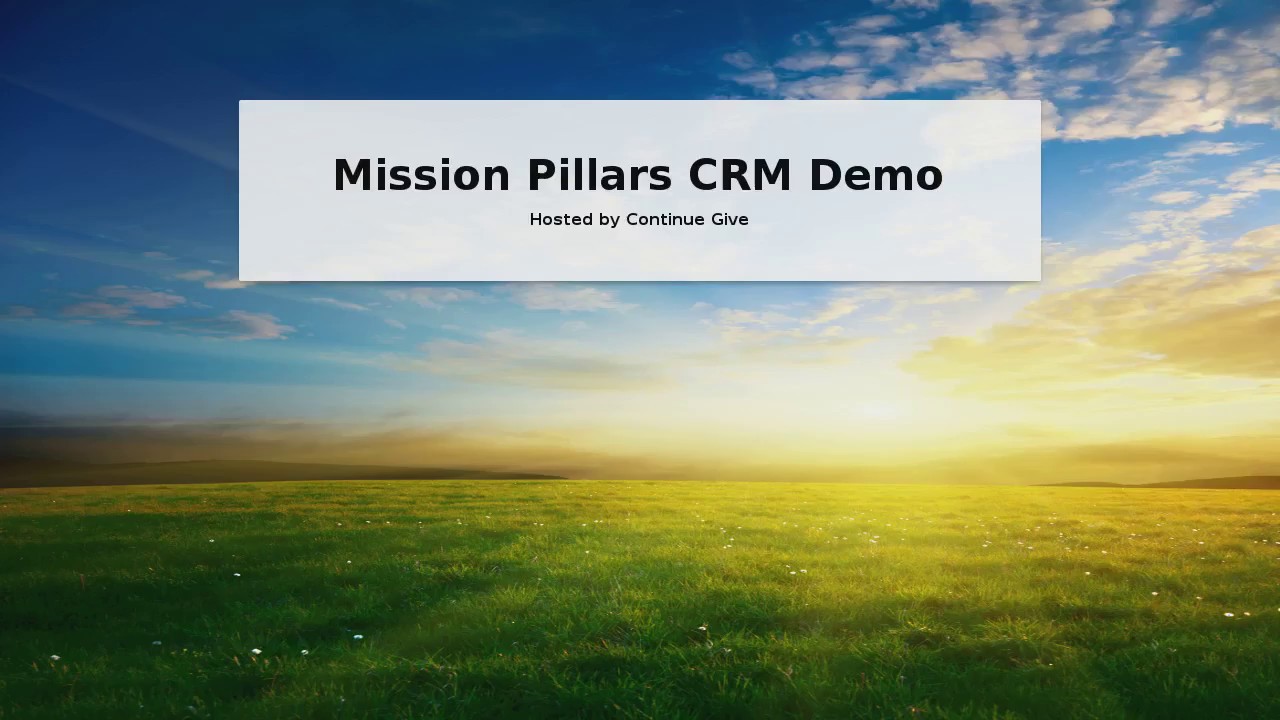 Mission Pillars: A Complete CRM and Data Management Software for ...