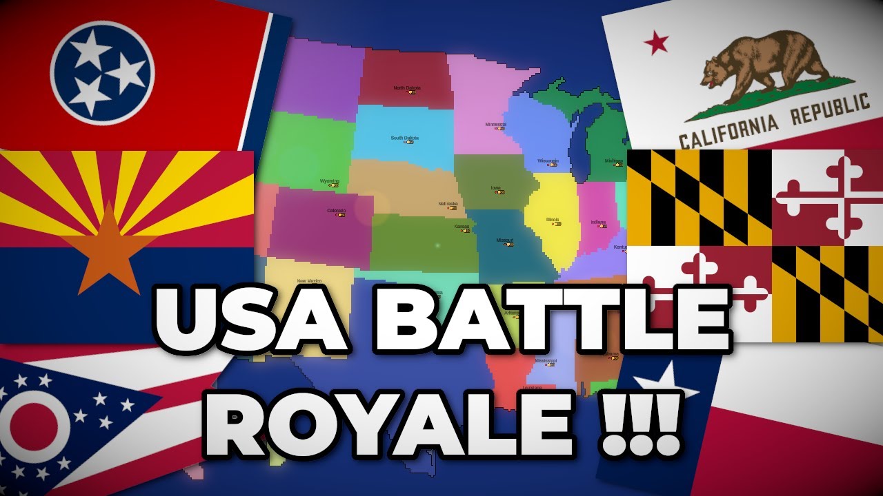 USA BATTLE ROYALE 50 States | Ages of Conflict - YouTube