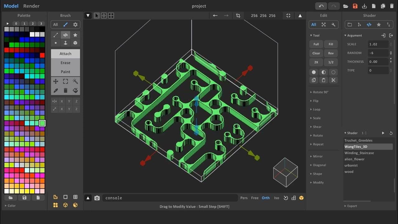 WangTiles_3D shader for MagicaVoxel - YouTube
