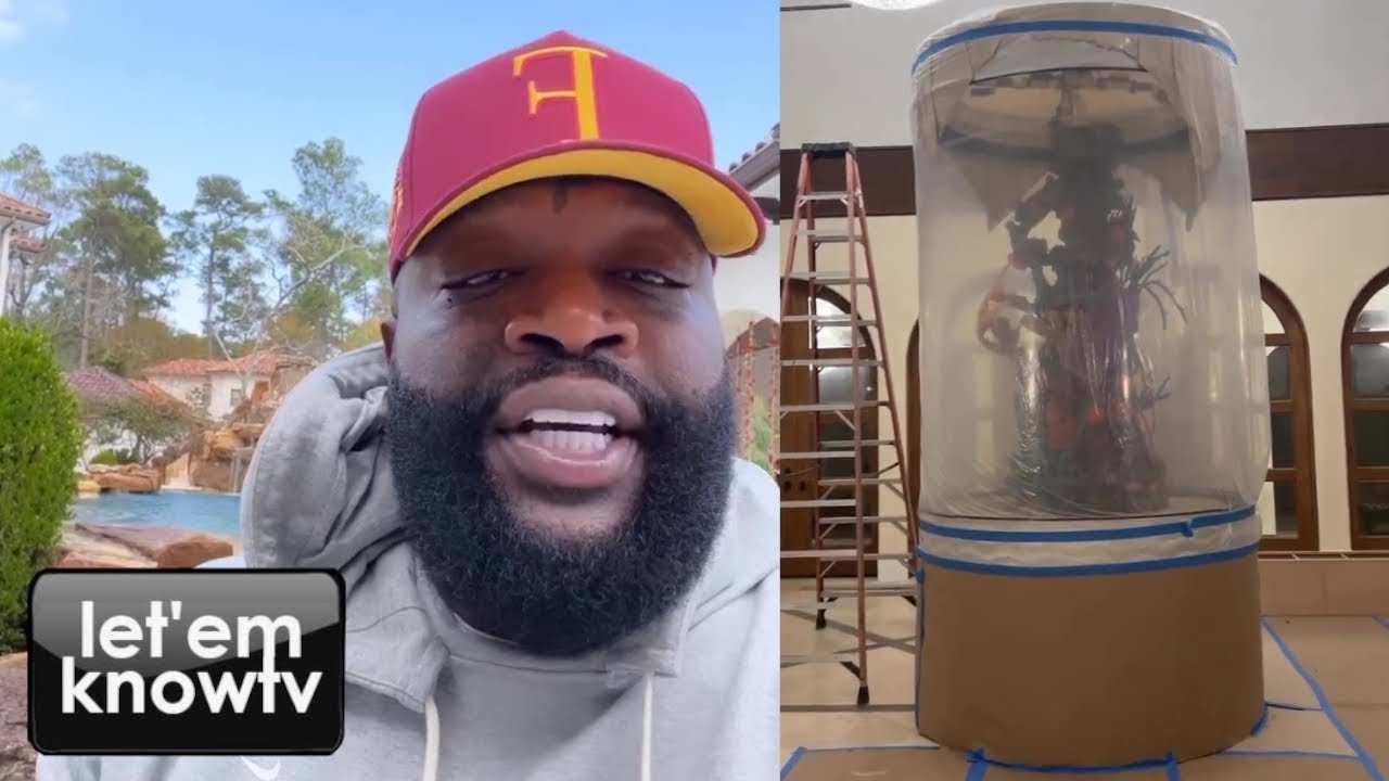 Rick Ross Building A Million Dollar Fish Tank In His House, Shows Other ...