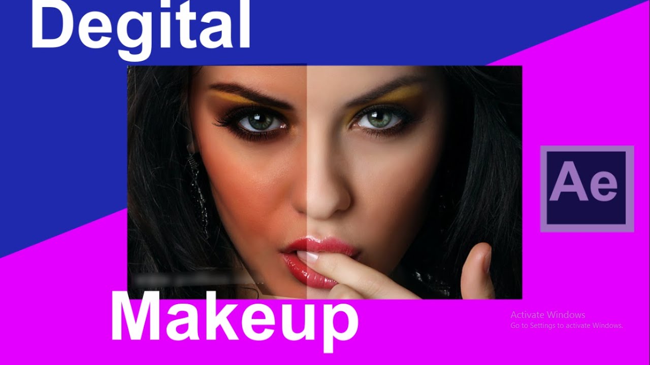Apply Digital Make up in after effects | Face retouch tutorial - YouTube