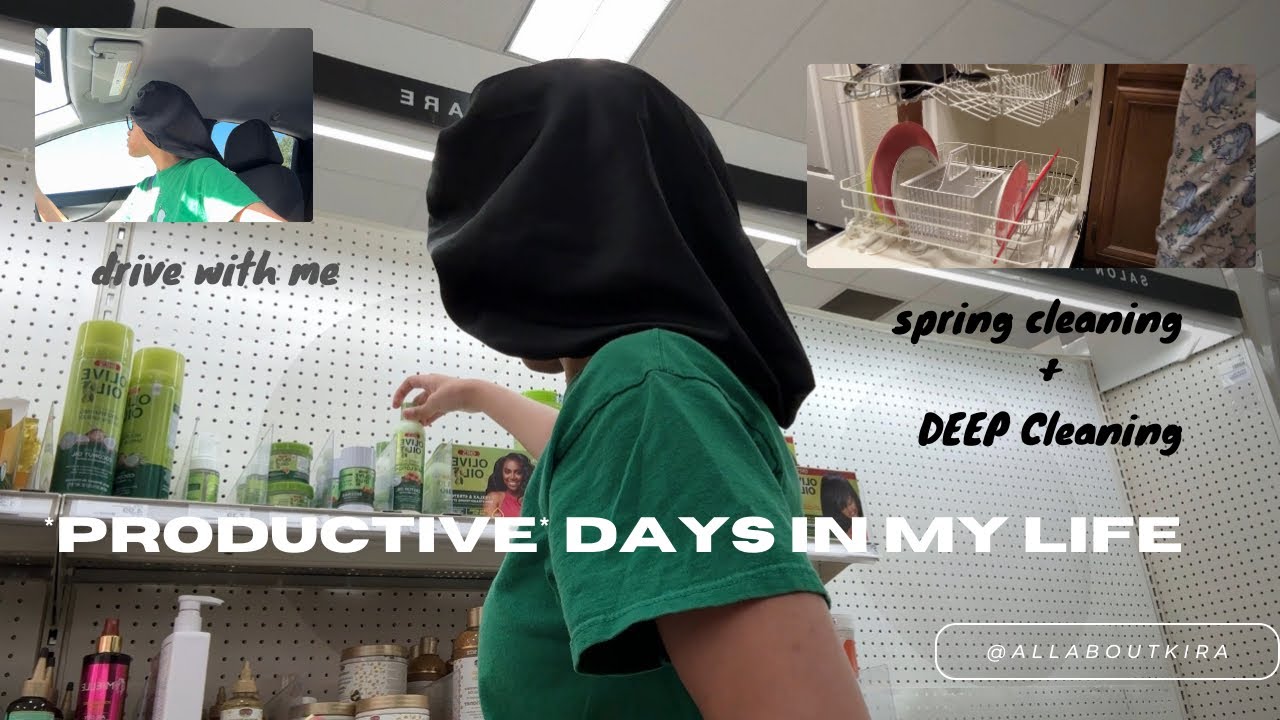 *PRODUCTIVE* Days In My Life. Spring Cleaning , DEEP Cleaning , Target ...