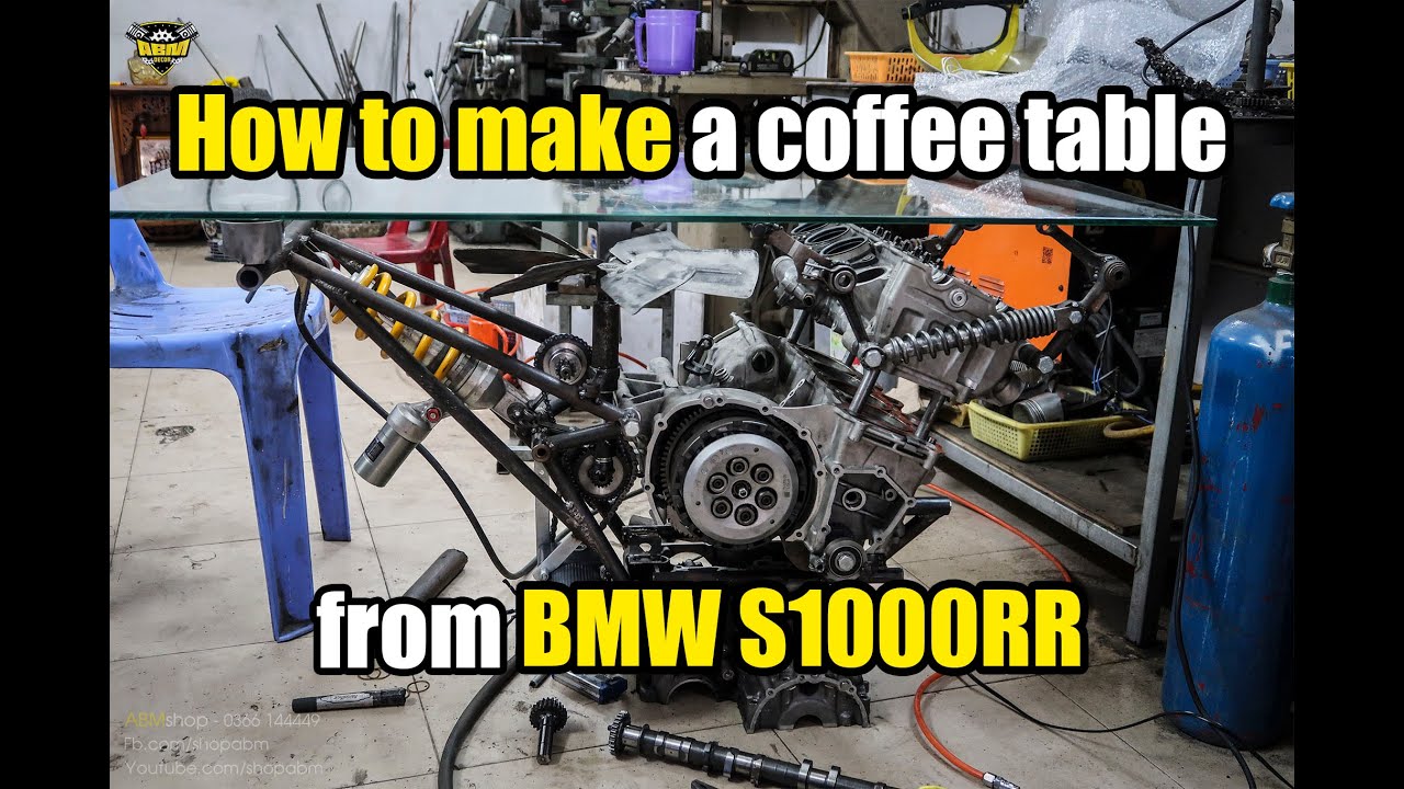ABMshop | How to make a coffee table from BMW S1000RR ? - YouTube