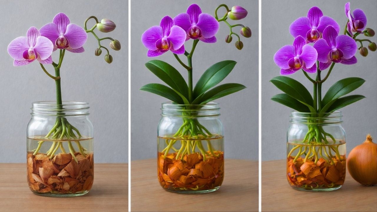 Just Dry Onion Skins! Orchids grow extremely fast and bloom year round ...