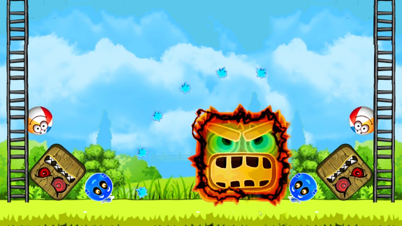 RED BALL 4 VS BOUNCE BALL FRIENDS: BEACH BALL & MODE C.ORANGE 'FUSION ...