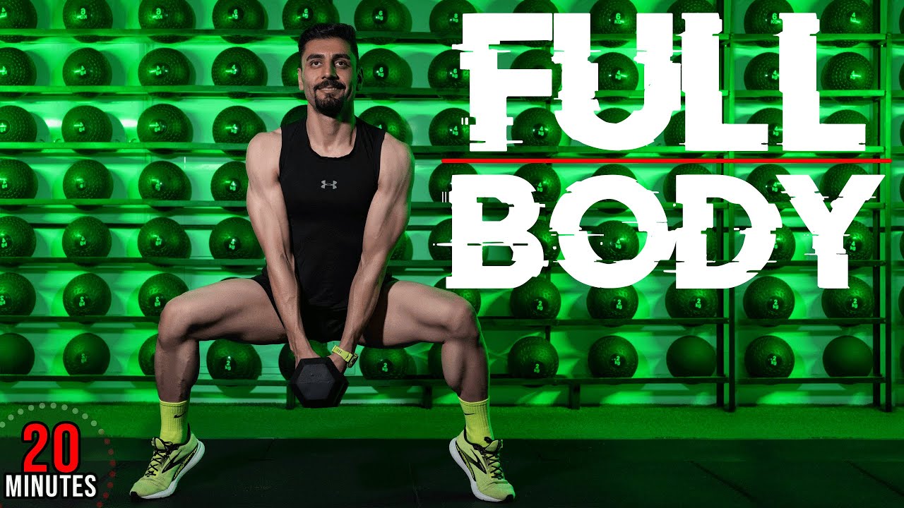 20 Minute Full Body Dumbbell Workout [Drop Set Strength Training] - YouTube