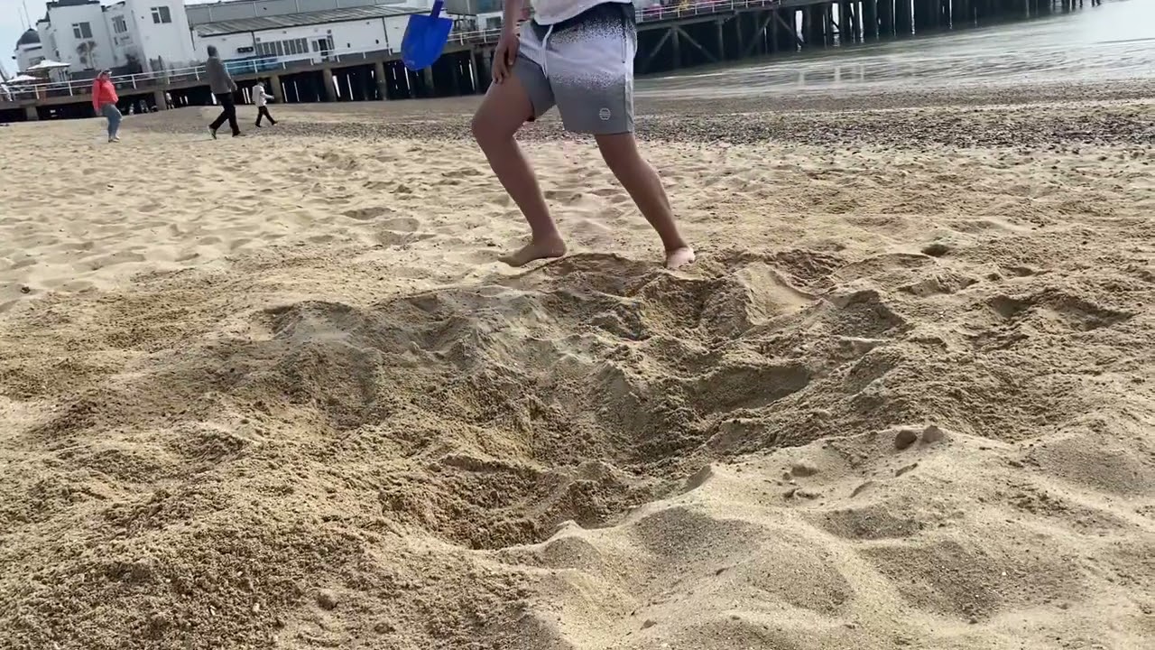 Digging Sand by my young man - YouTube