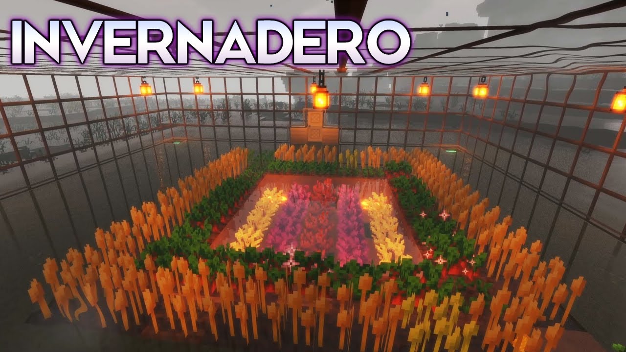*Hacer INVERNADERO* fácil MINECRAFT PE/JAVA - YouTube