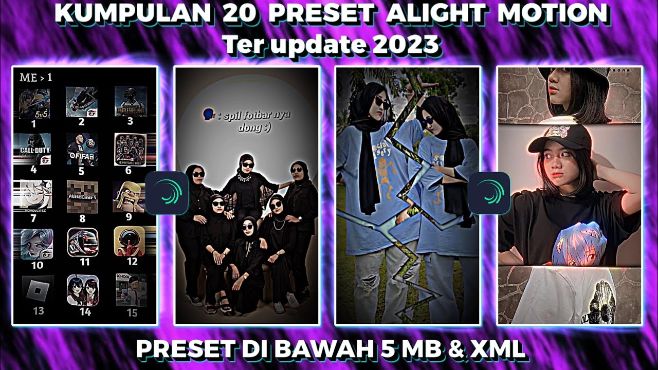 Kumpulan 20 Preset Base Alight Motion Jedag Jedug Trend Tiktok 2023 | Preset Dibawah 5mb & Xml ...