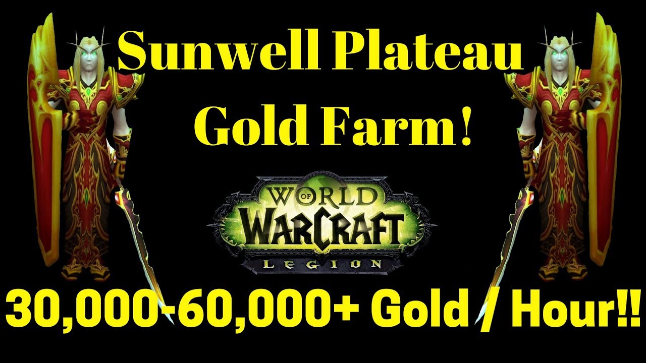 Sunwell Plateau Gold Farm! 30,000-60,000 Gold Rare Recipes / Patterns ...