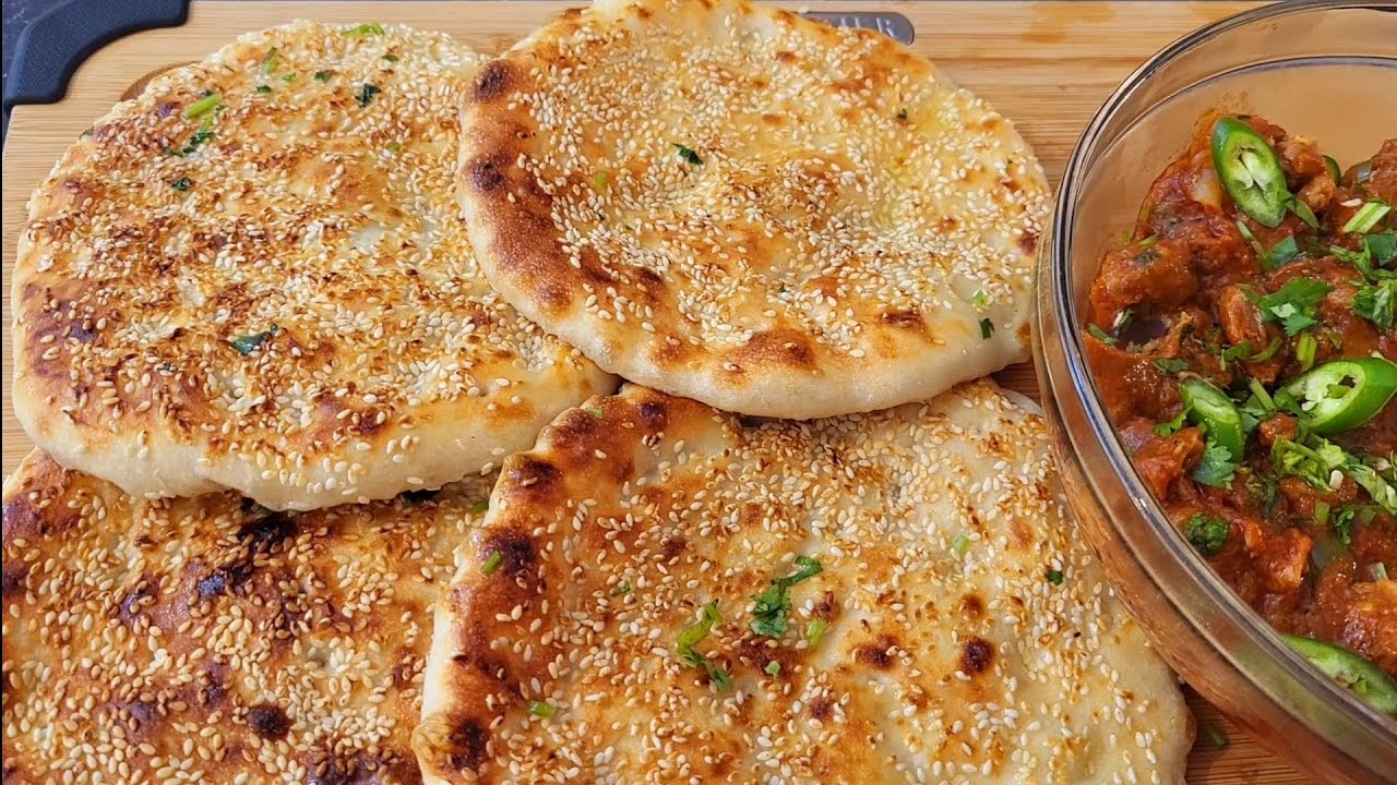 Tandoori naan recipe in oven | How to make tandoori naan at home ...