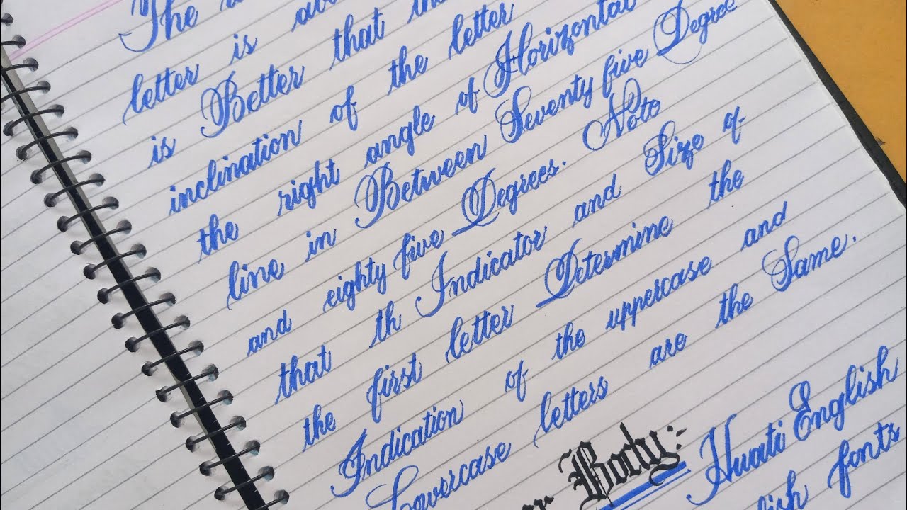 How To English Handwriting Learning - YouTube