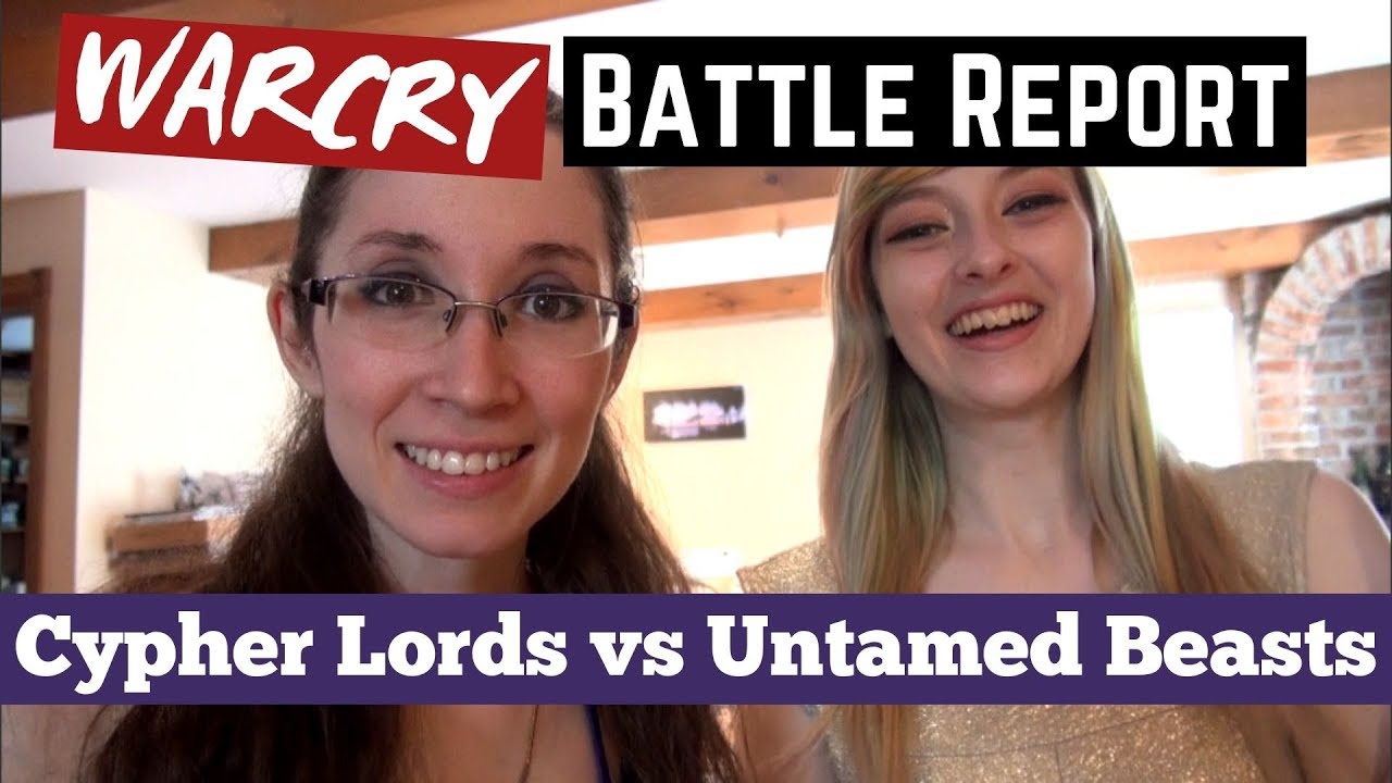 WARCRY Battle Report Cypher Lords vs Untamed Beasts !! - YouTube