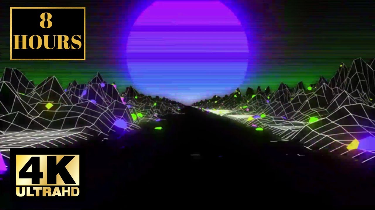NIGHT DRIVE Synth Retro 80's Digital Wallpaper Screensaver Background ...