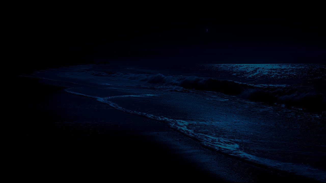 Ocean Waves for Restful Sleep Dark Screen with Relaxing Ocean Sounds ...