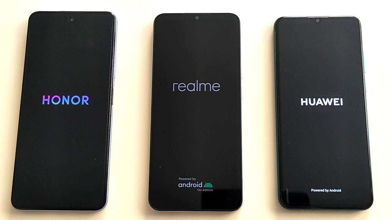 HONOR 10X Lite vs Realme C30 vs HUAWEI Y6p Bootanimation - YouTube