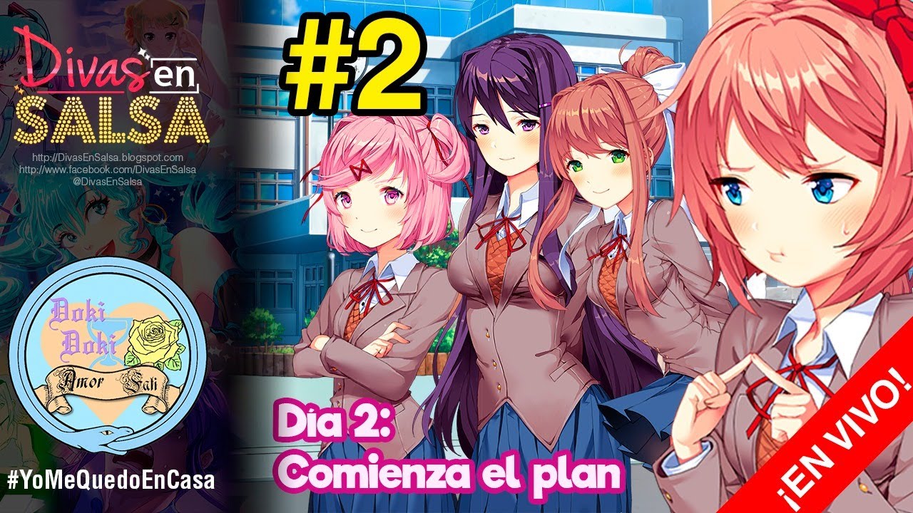 Día 2: Comienza el plan - Doki Doki Amor Fati # 2 - YouTube