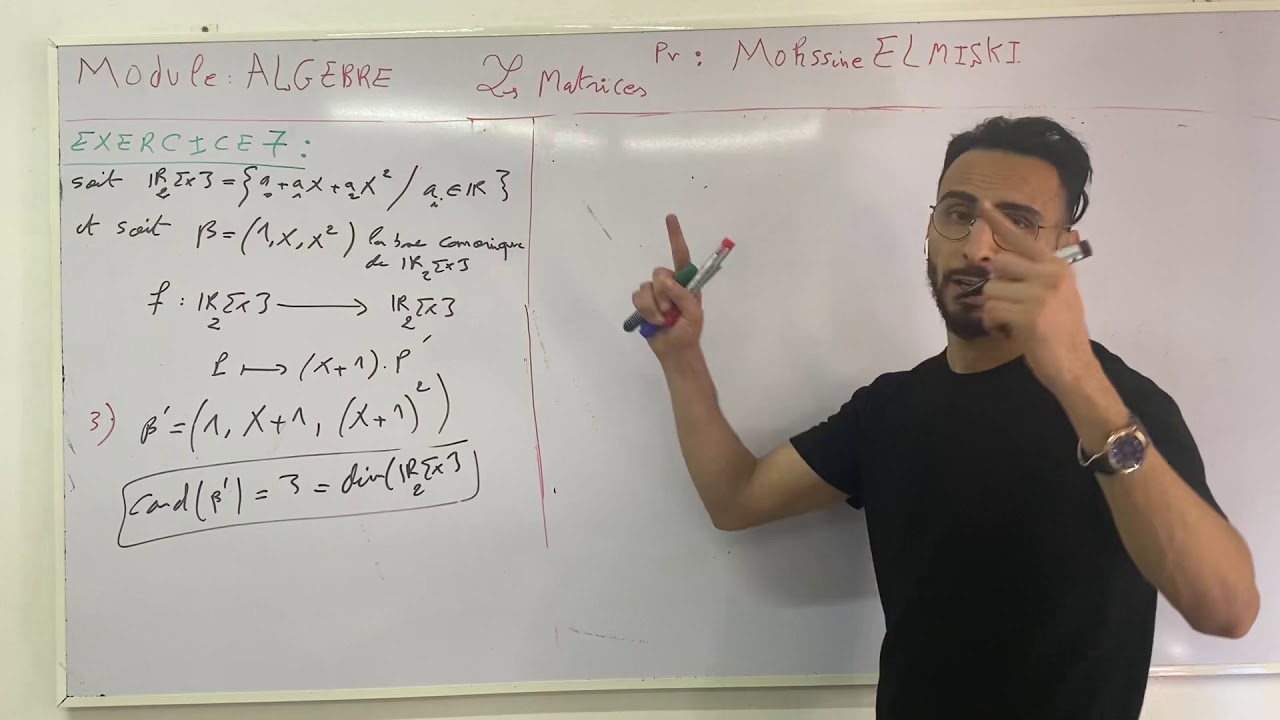 Les matrices : Exercice 7 - YouTube