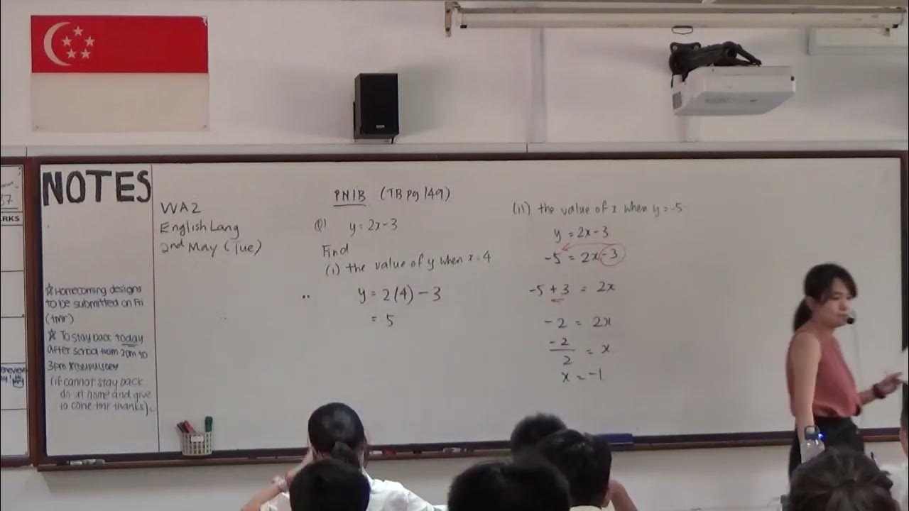 1E (2023) Ch 6 Linear Functions & Graphs (Lesson 2) - YouTube