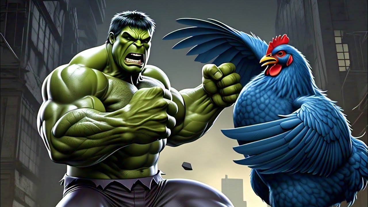 HULK VS BLUE CHICKEN #fight #animation - YouTube