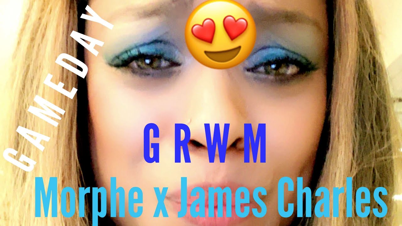 Game day Makeup: Giants Blue - Morphe Palette - YouTube