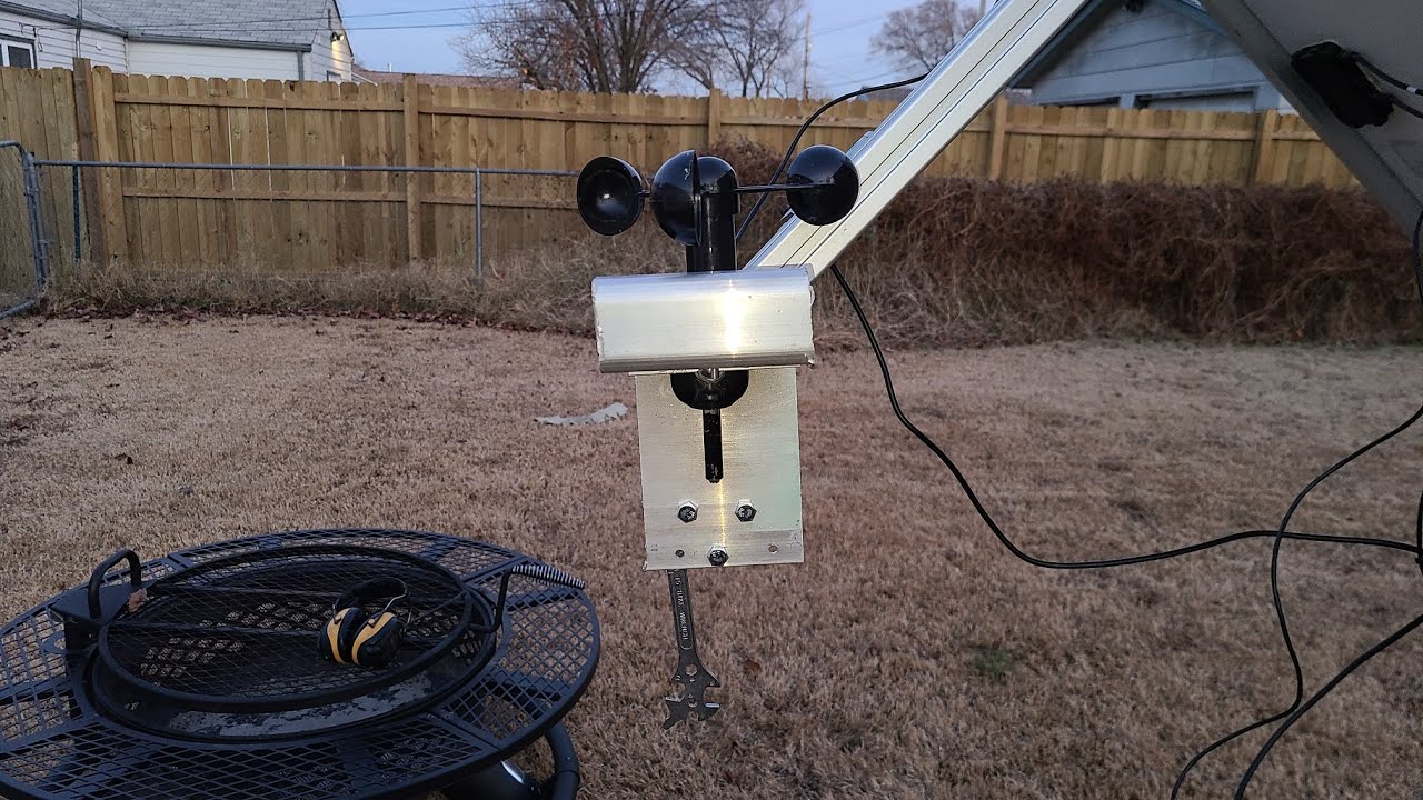 Auto Leveler for Wind anemometer on a dual axis solar tracker. - YouTube