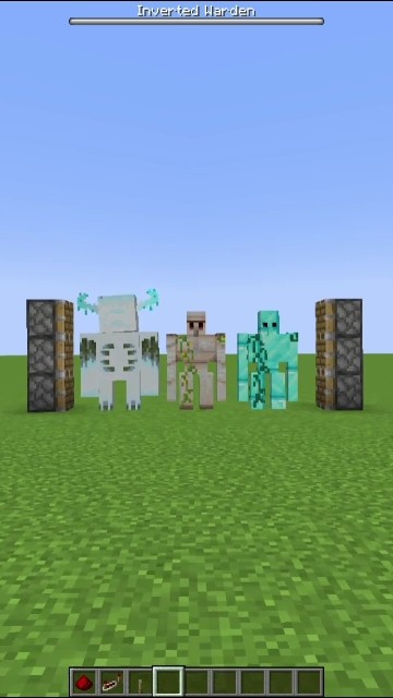 Inverted warden + iron golem + diamond golem combined in Minecraft ...