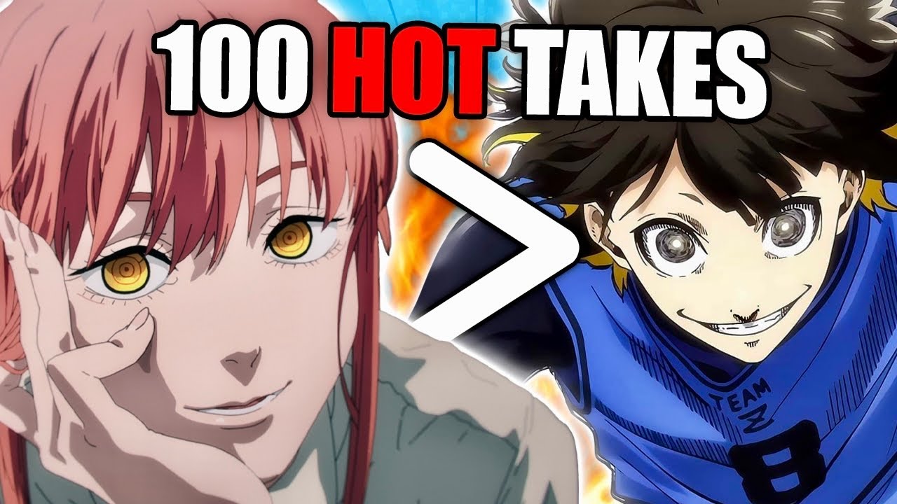 100 ANIME HOT TAKES IN 5 MINUTES - YouTube